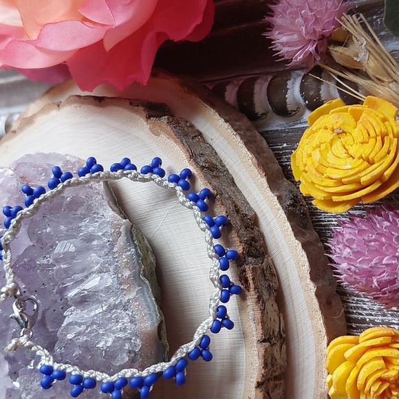 Hand Crafted | Jewelry | Bohemian Bracelet Royal Blue Summer ...